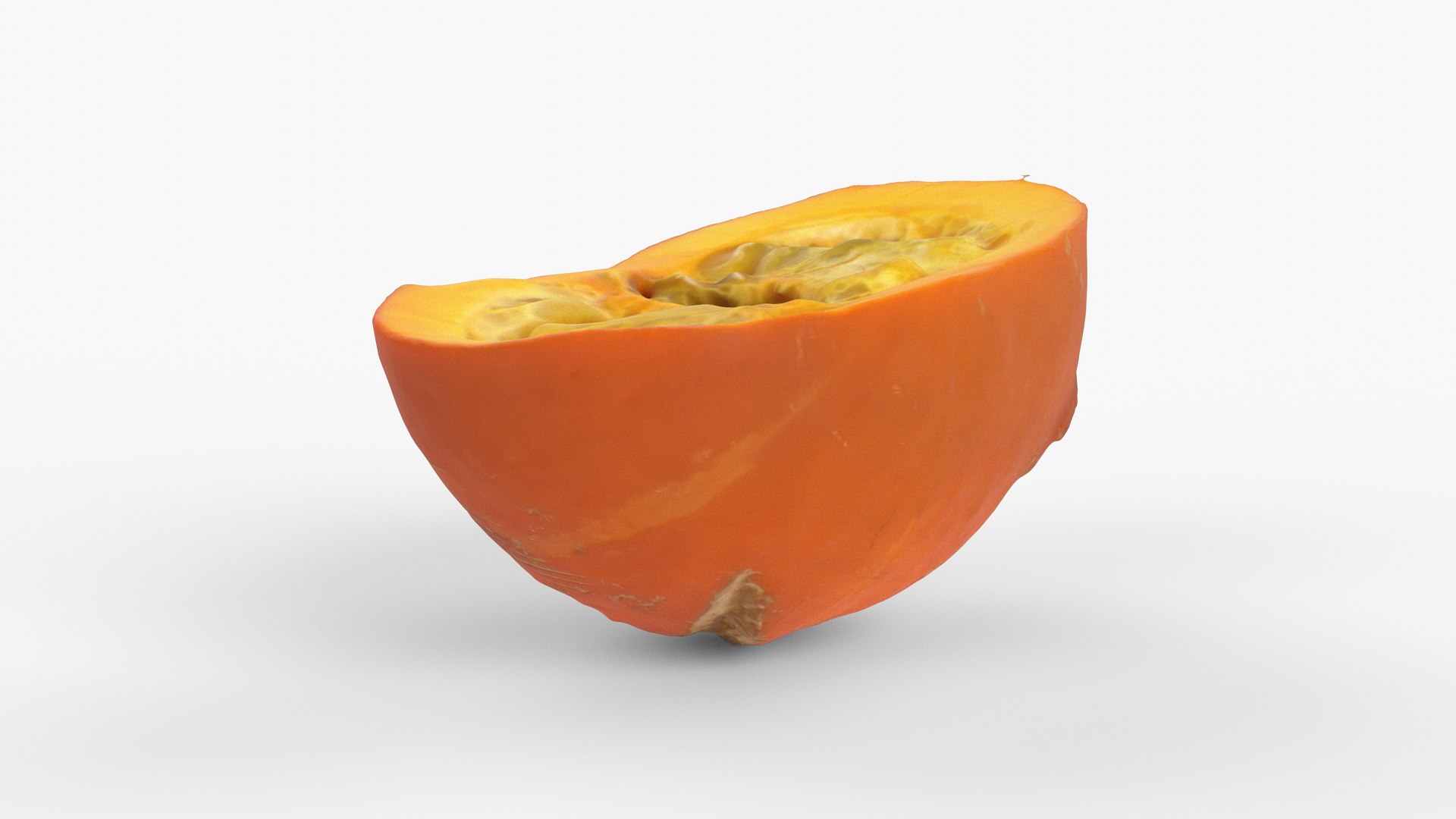 3D Photorealistic 3D Scan Of Half A Cracked Pumpkin - TurboSquid 2324664
