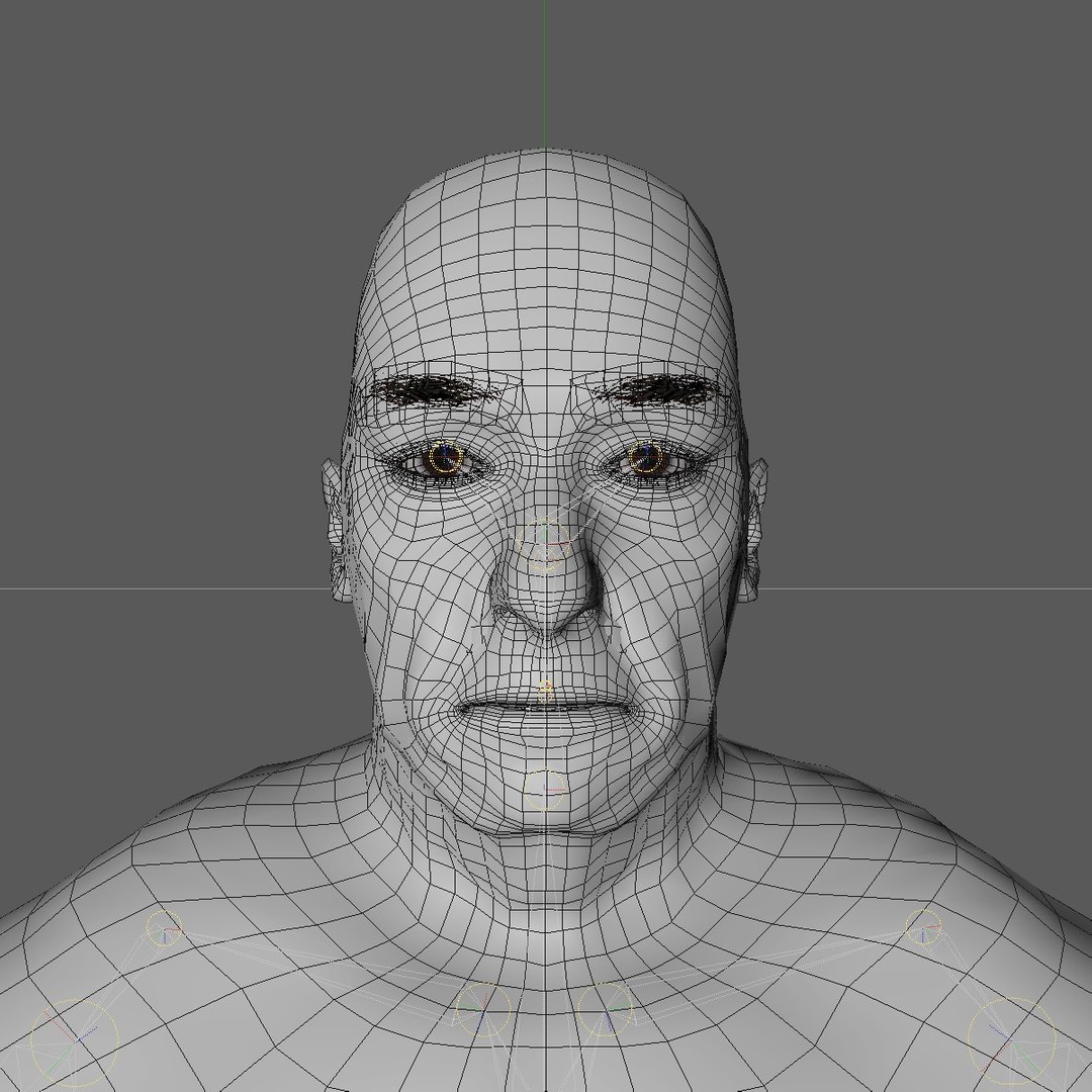 realistic base mesh old 3d c4d