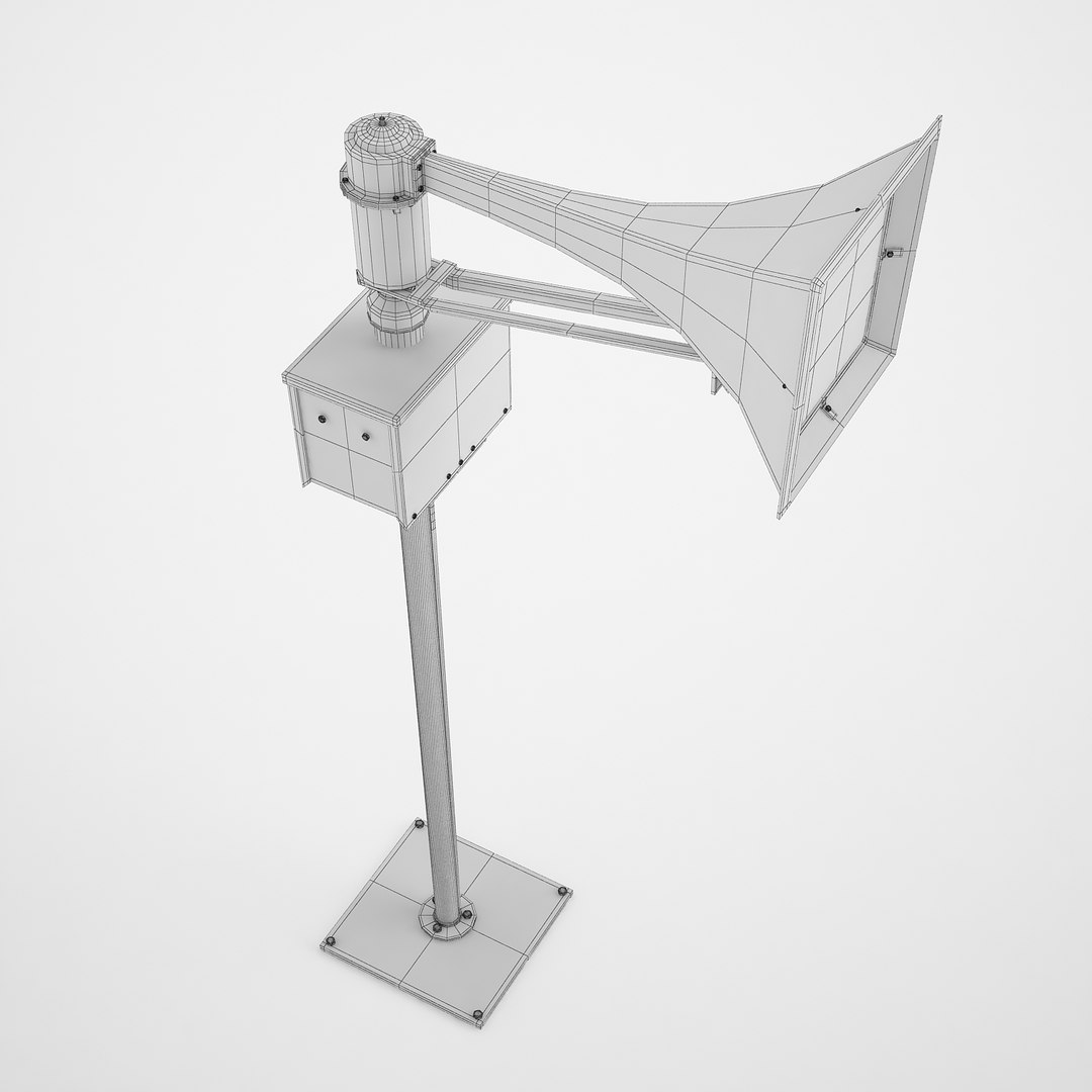 3D Emergency Tornado Siren - TurboSquid 1433266