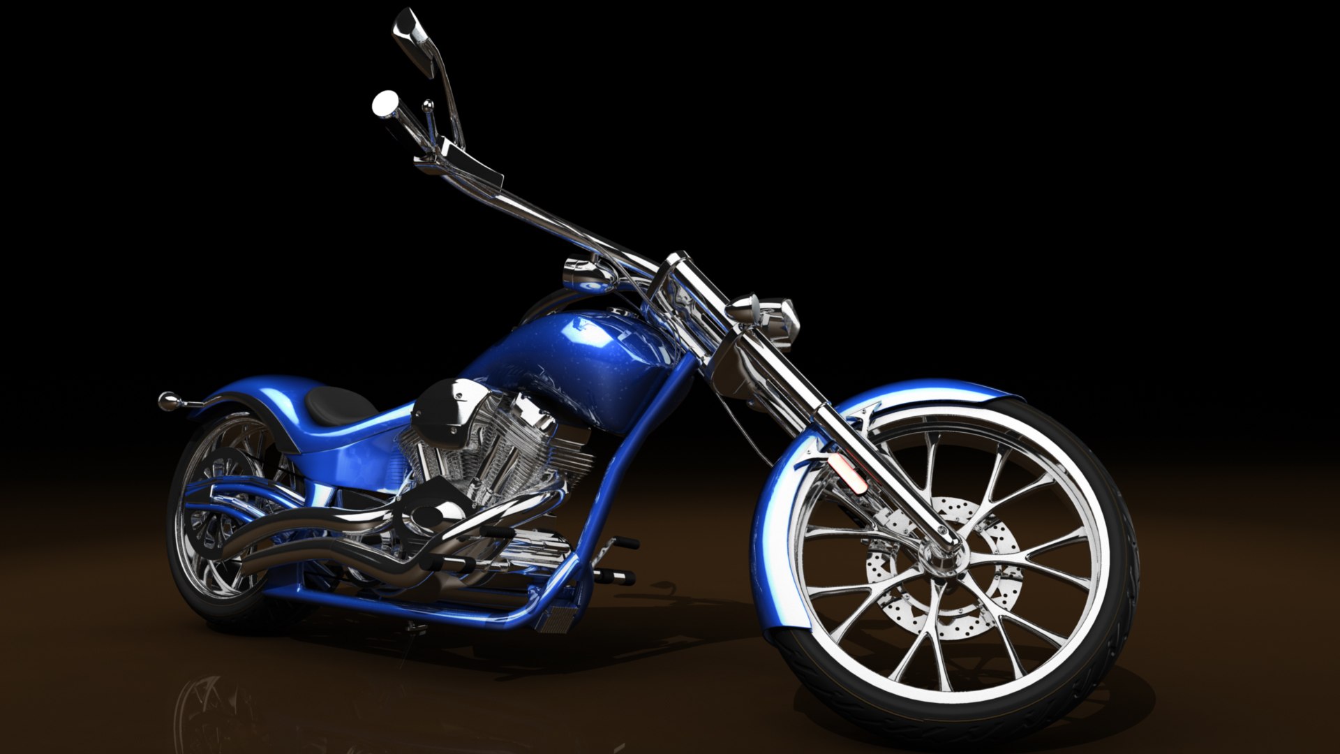 Wolf Big Dog Bike 3d Obj