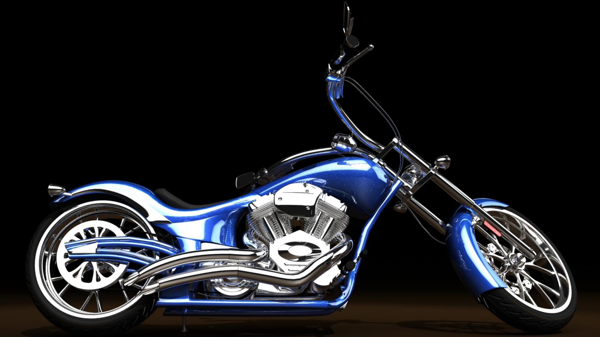 Wolf Big Dog Bike 3d Obj