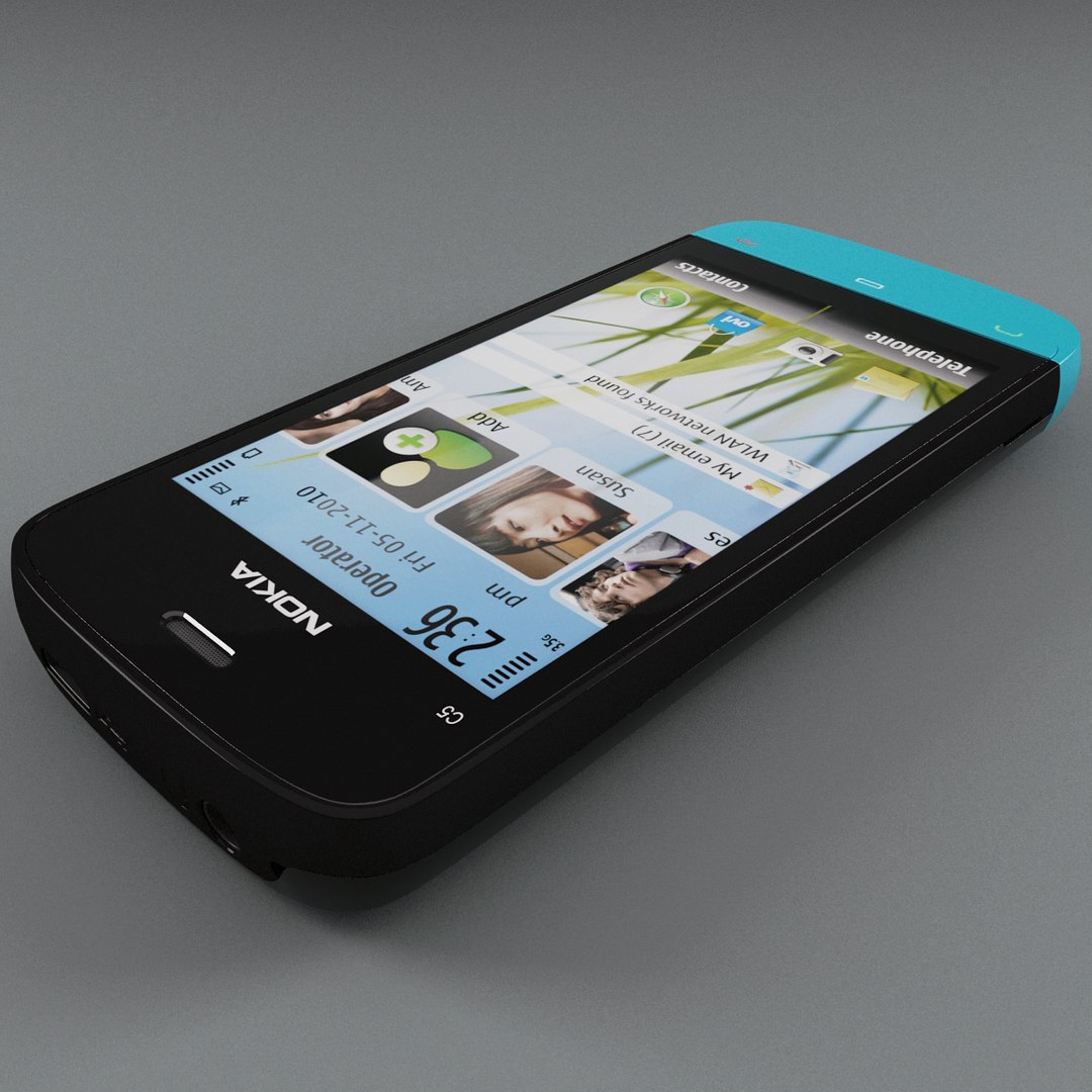 3dsmax Nokia C5-03 Black-blue