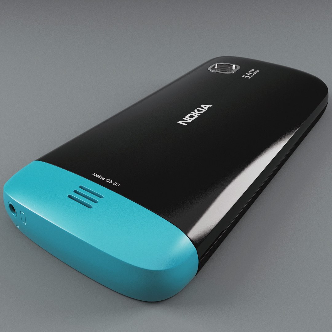 3dsmax Nokia C5-03 Black-blue