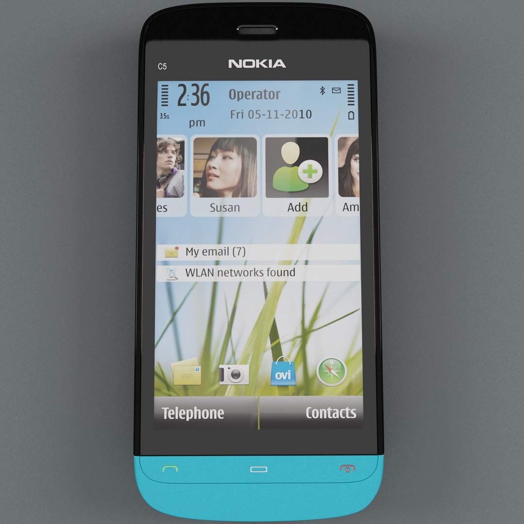 3dsmax Nokia C5-03 Black-blue