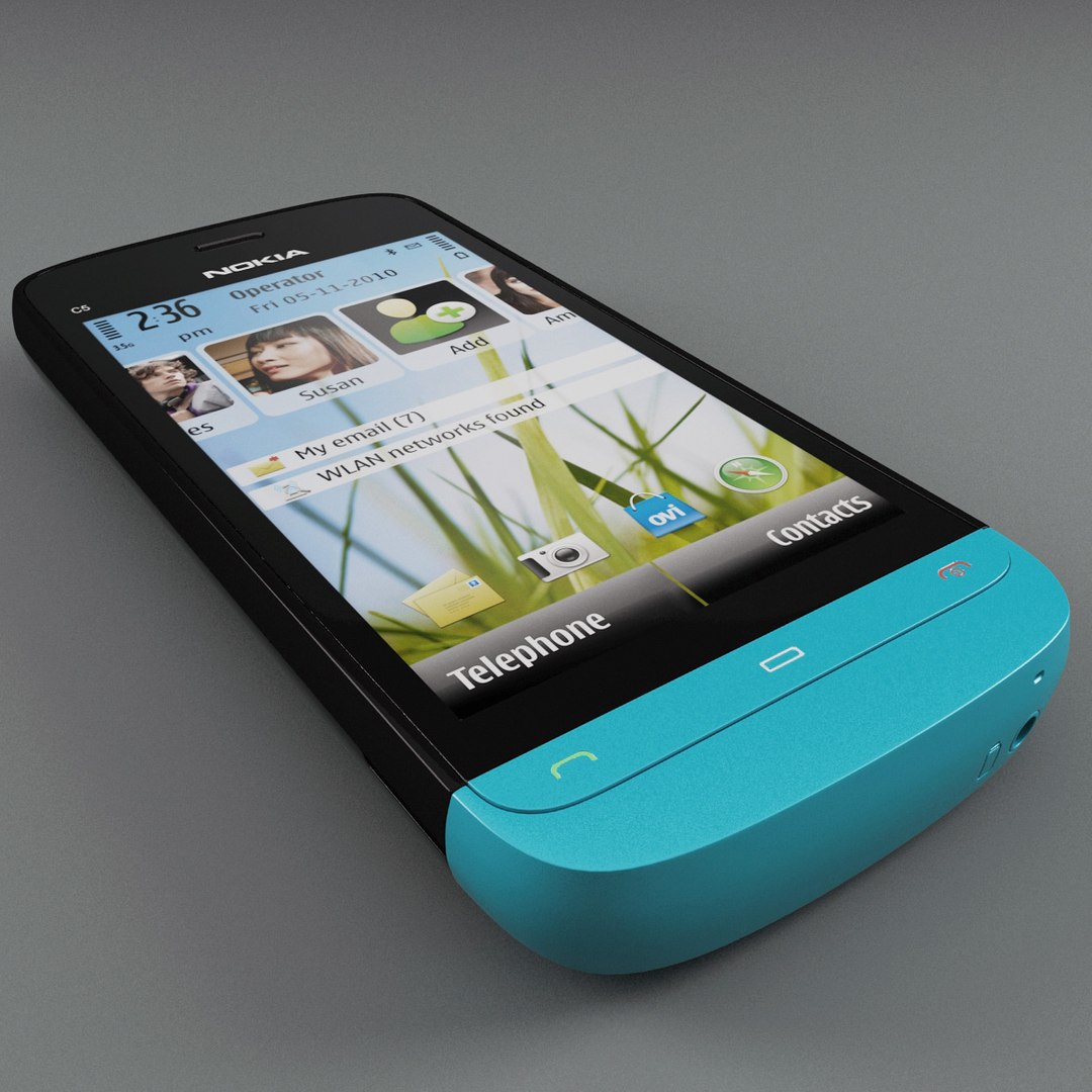 3dsmax Nokia C5-03 Black-blue