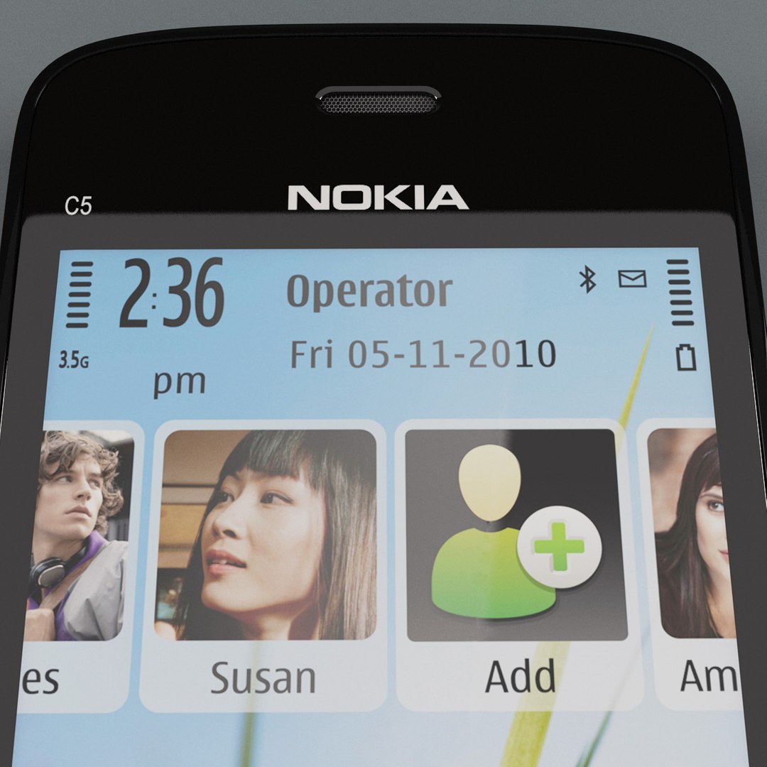 3dsmax Nokia C5-03 Black-blue