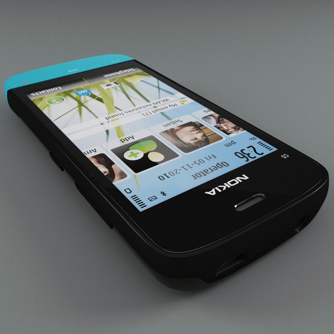 3dsmax Nokia C5-03 Black-blue