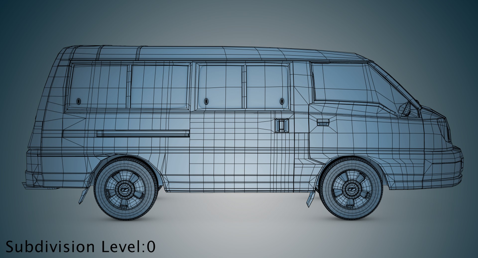 3d Model Of Mitsubishi Delica
