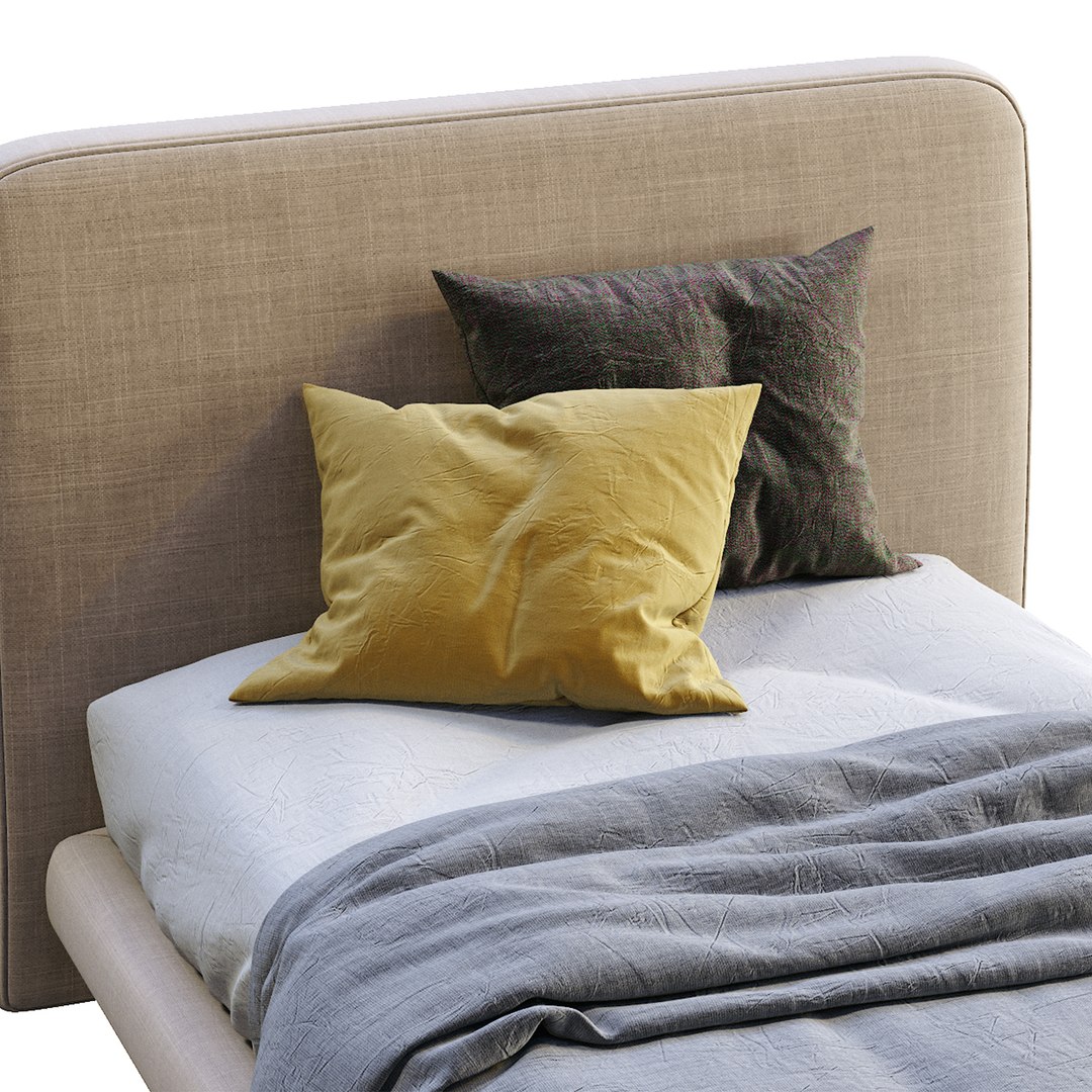 Feel Single Bed Bolzan 3D Model - TurboSquid 1649631