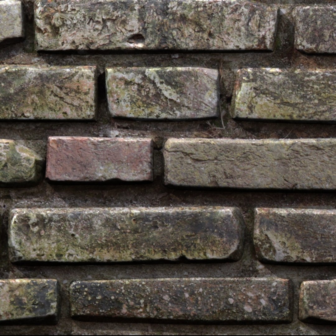 brick wall 12 3d model