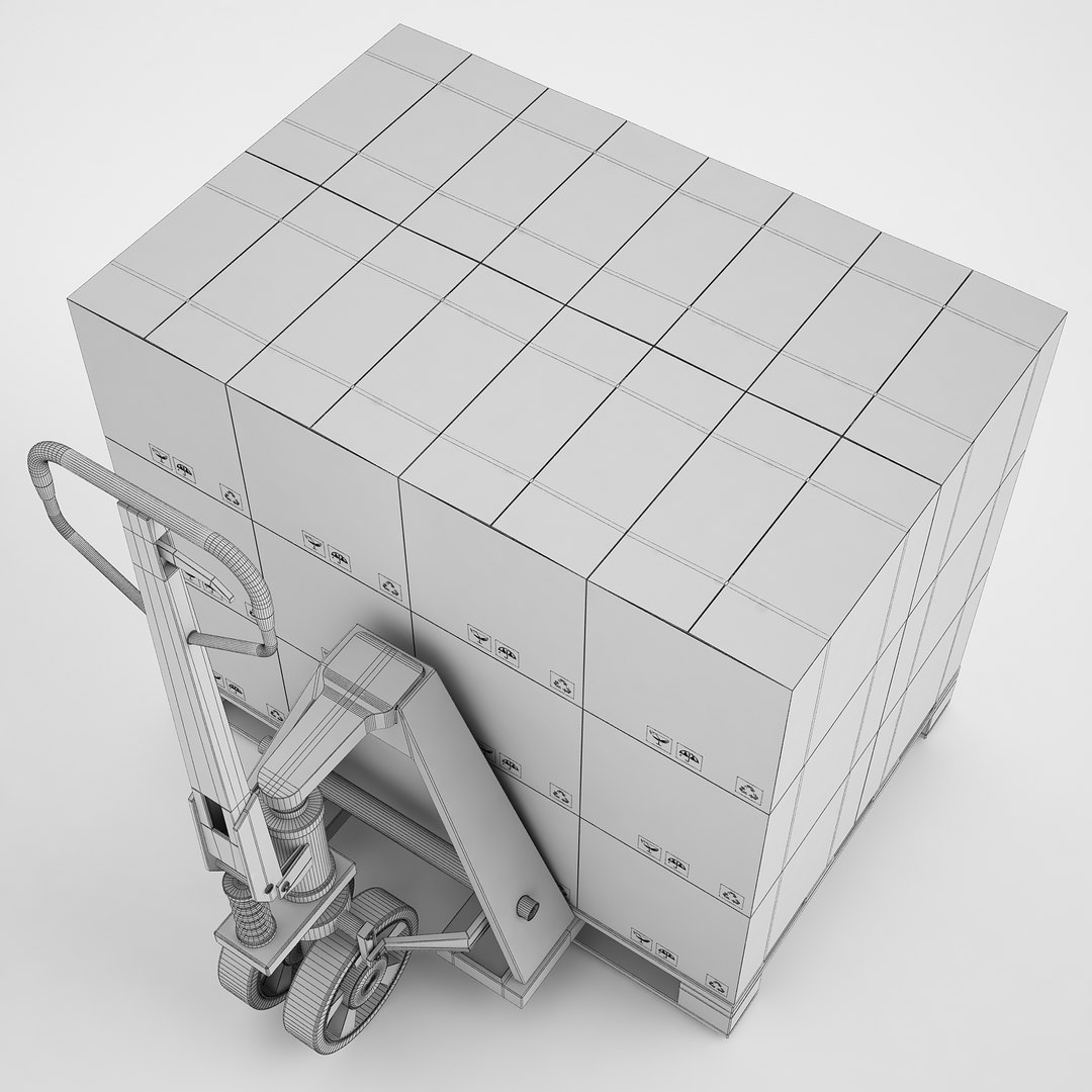 pallet jack 3d model