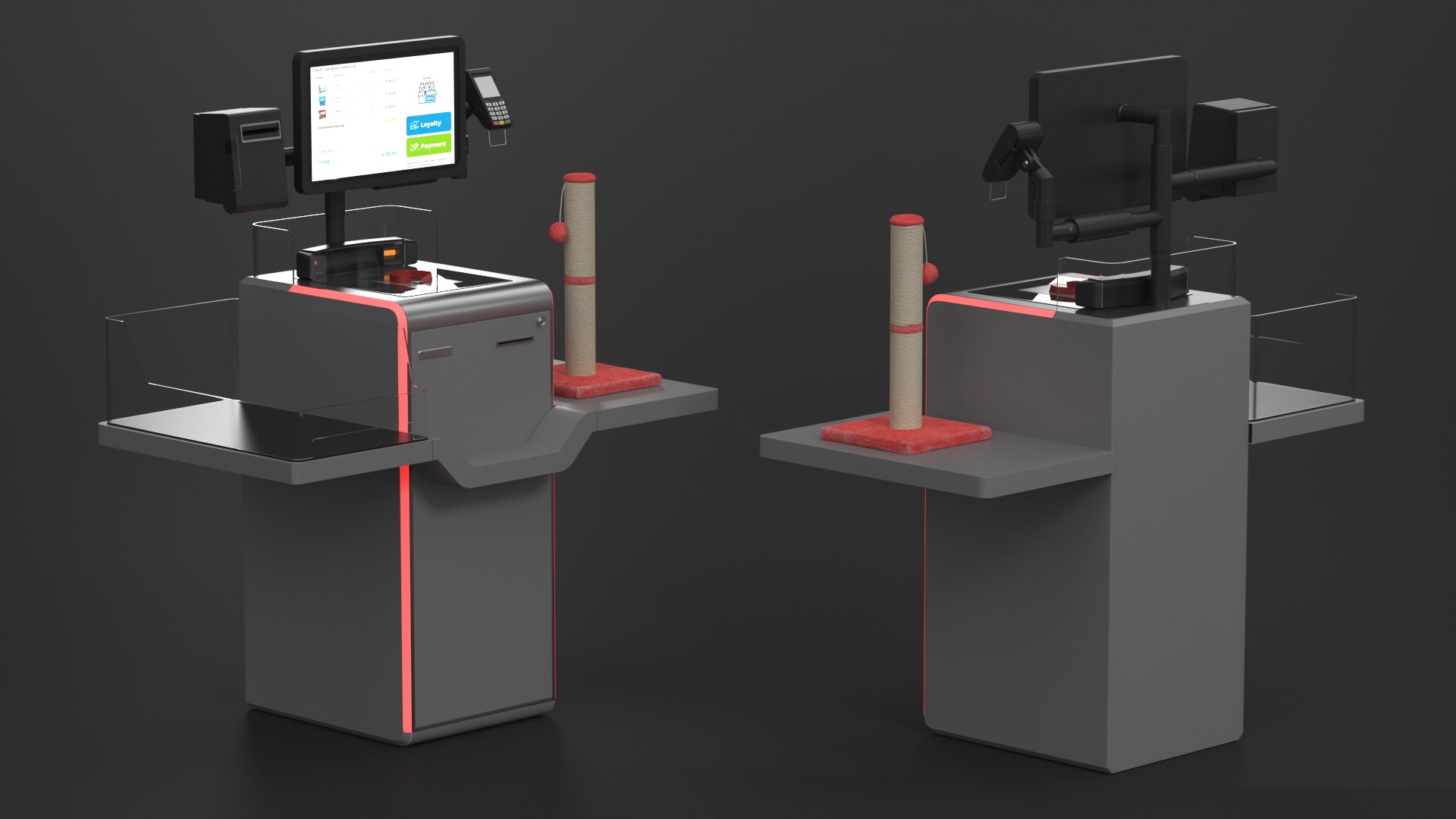 Accessories Pet Self Checkout System 3D Model - TurboSquid 2327216