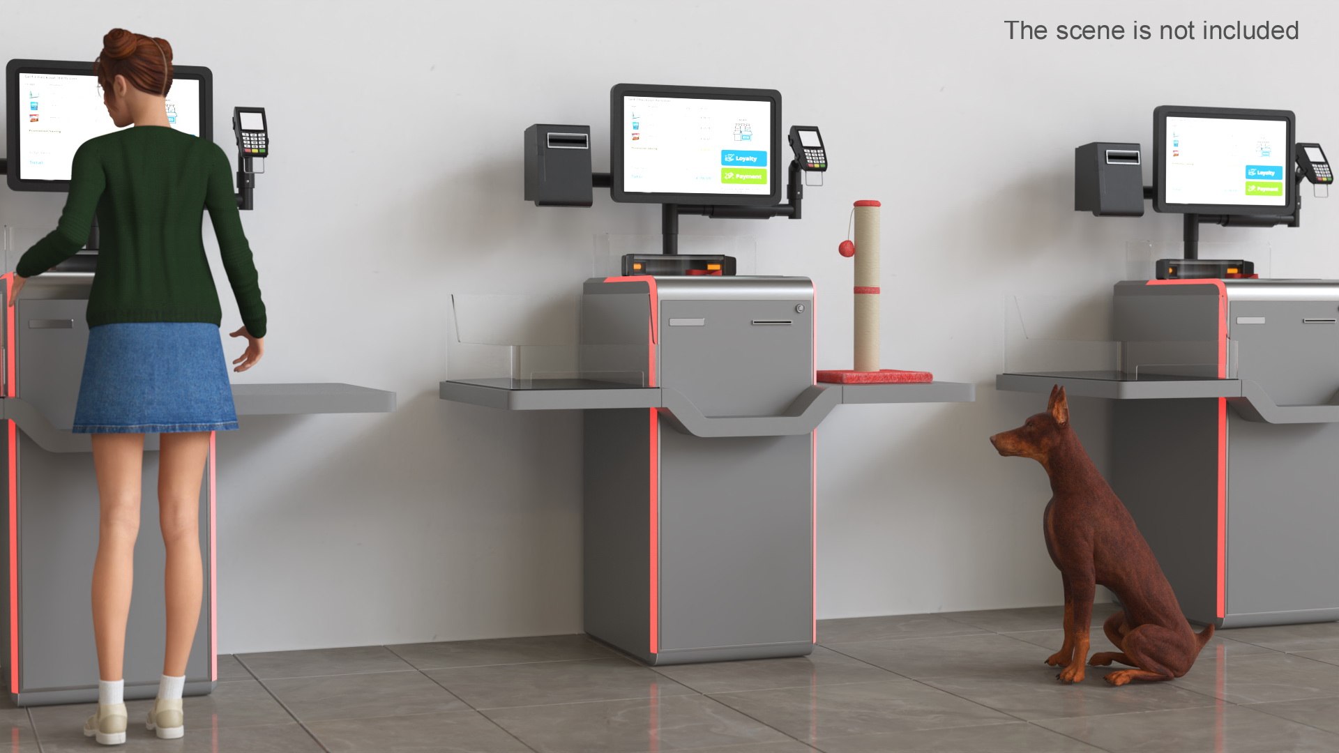 Accessories Pet Self Checkout System 3D Model - TurboSquid 2327216