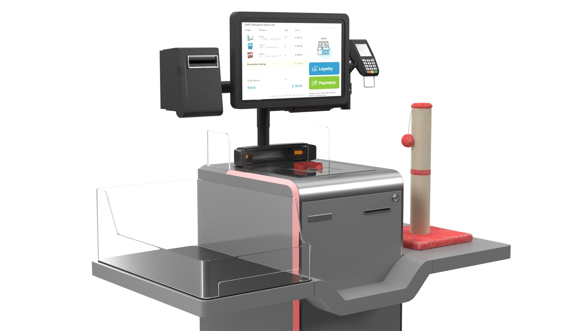 Accessories Pet Self Checkout System 3D Model - TurboSquid 2327216