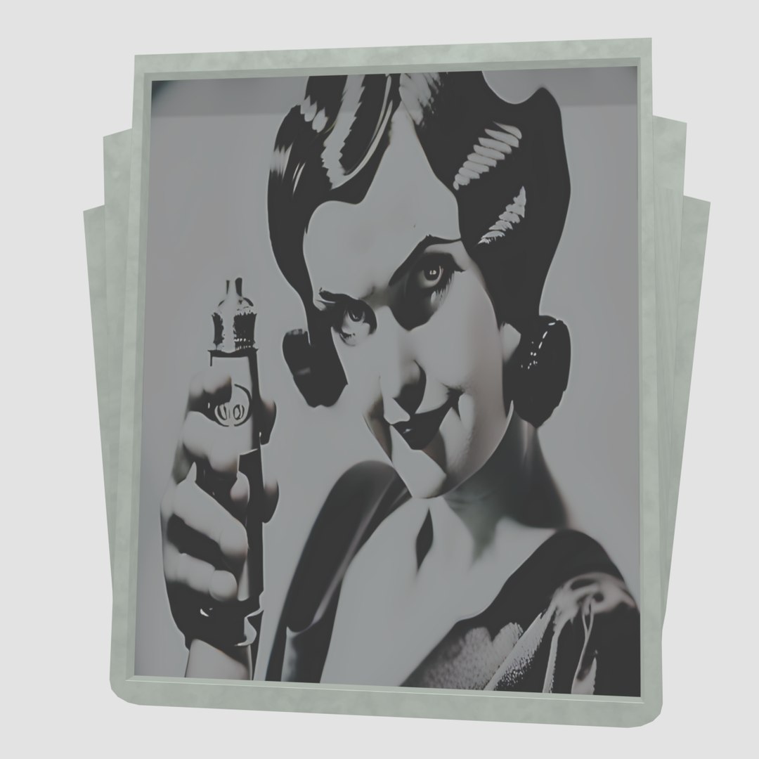 3D Art Deco Inspired Picture or Poster Frame - TurboSquid 2005234