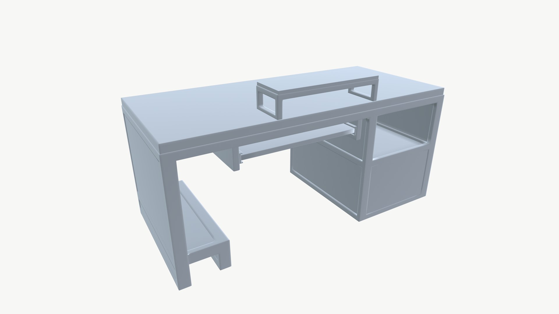 Computer Desk 3D Model - TurboSquid 2340701