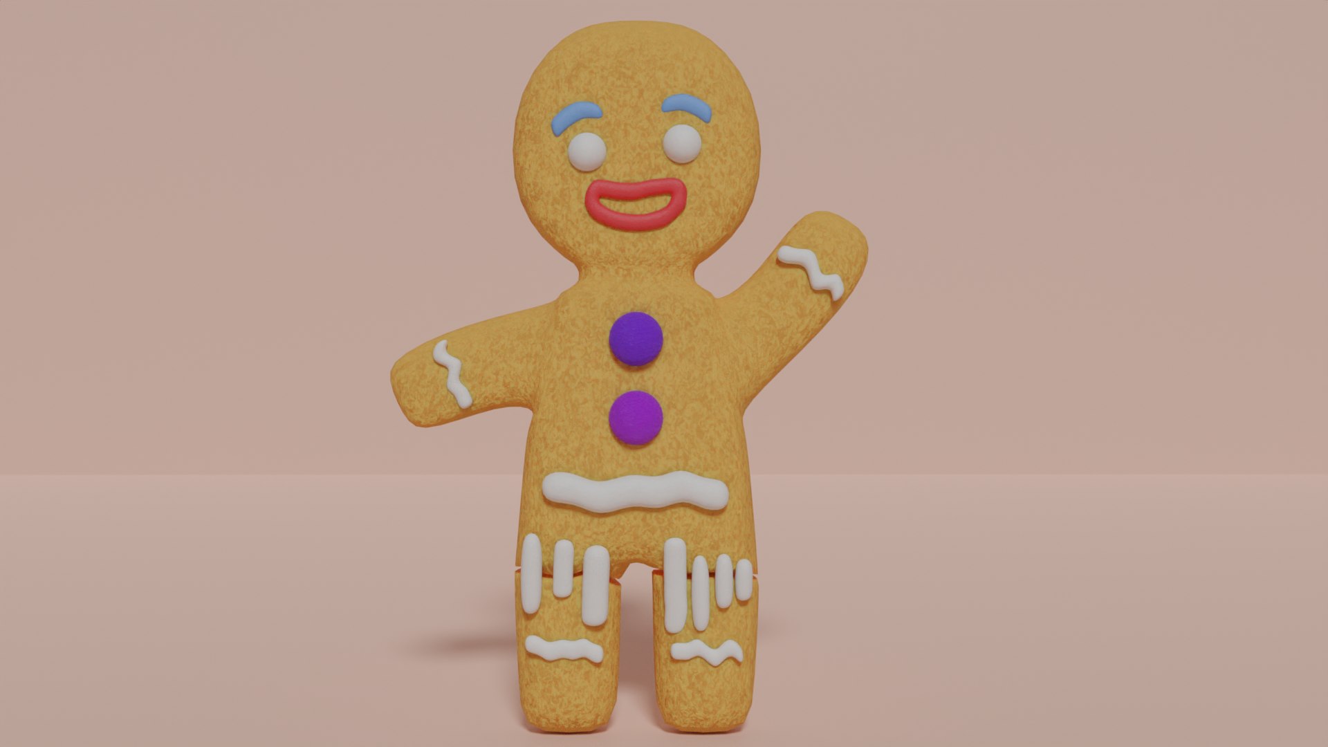 Gingerbread Shrek Biscoito Filme Model - TurboSquid 1539886