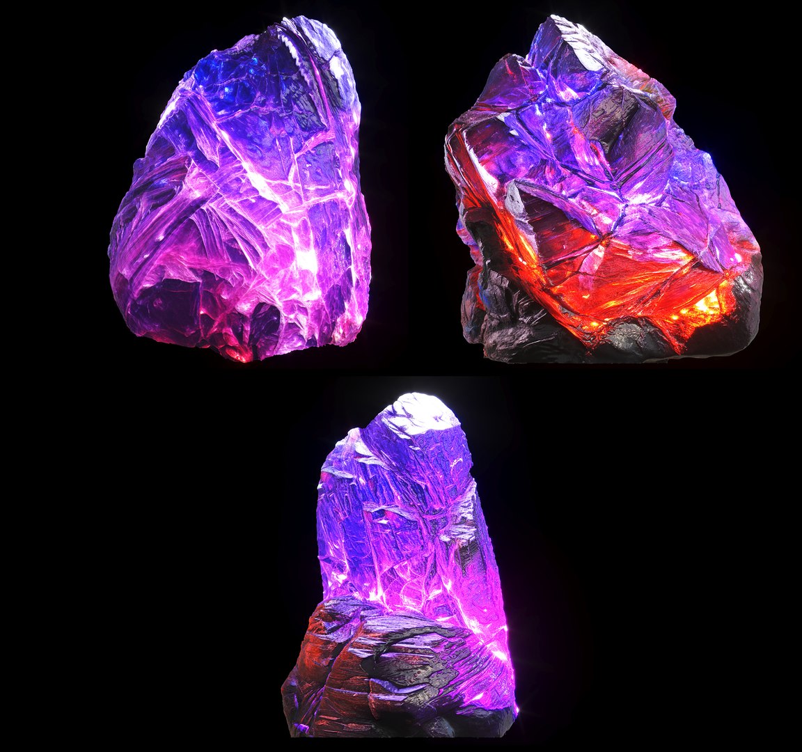 Magical Crystals Model - TurboSquid 2160015