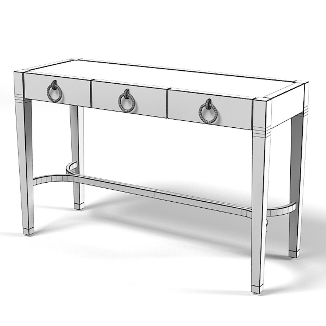3d Modern Console Table Model