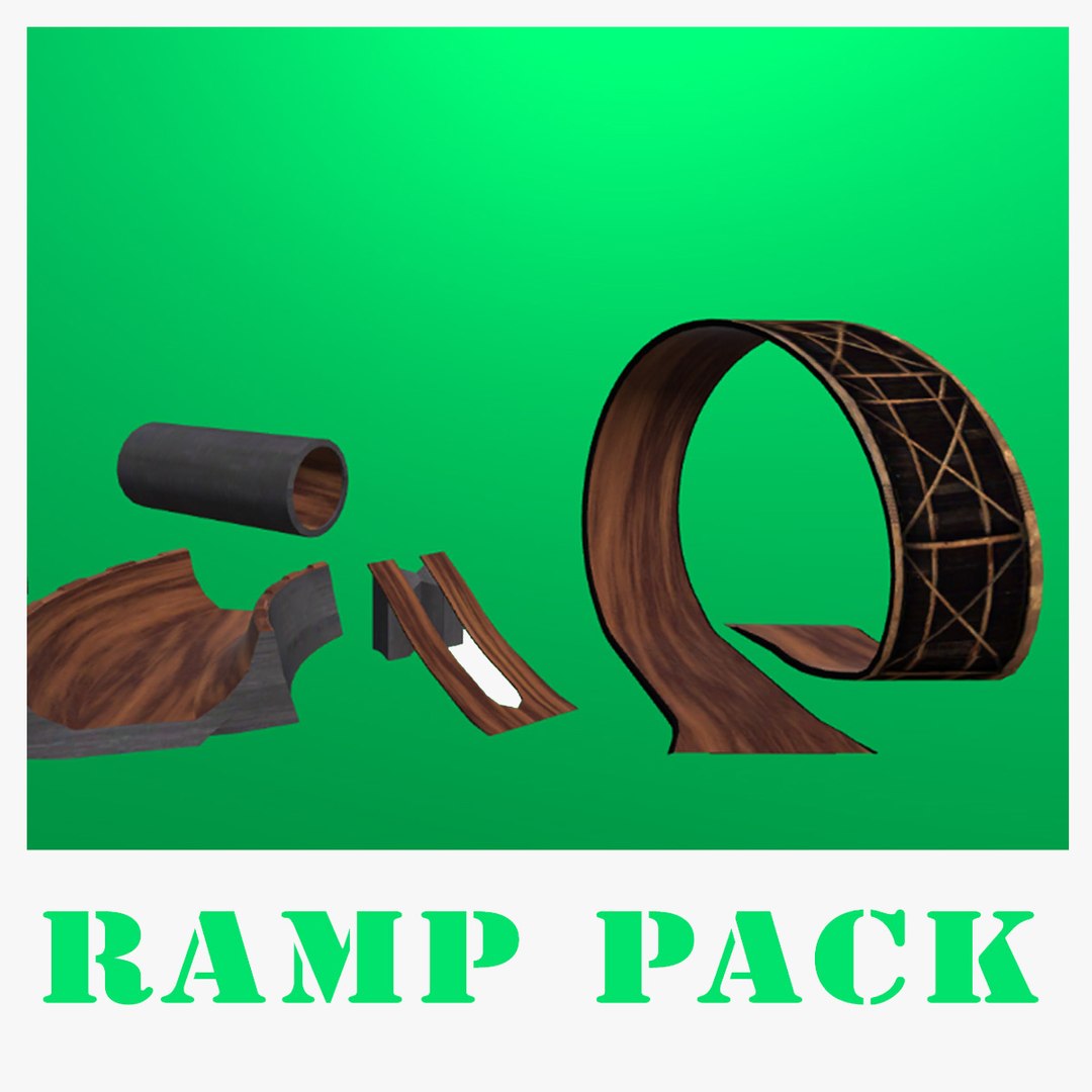 Car Stunt Ramps 3D Model - TurboSquid 2163181