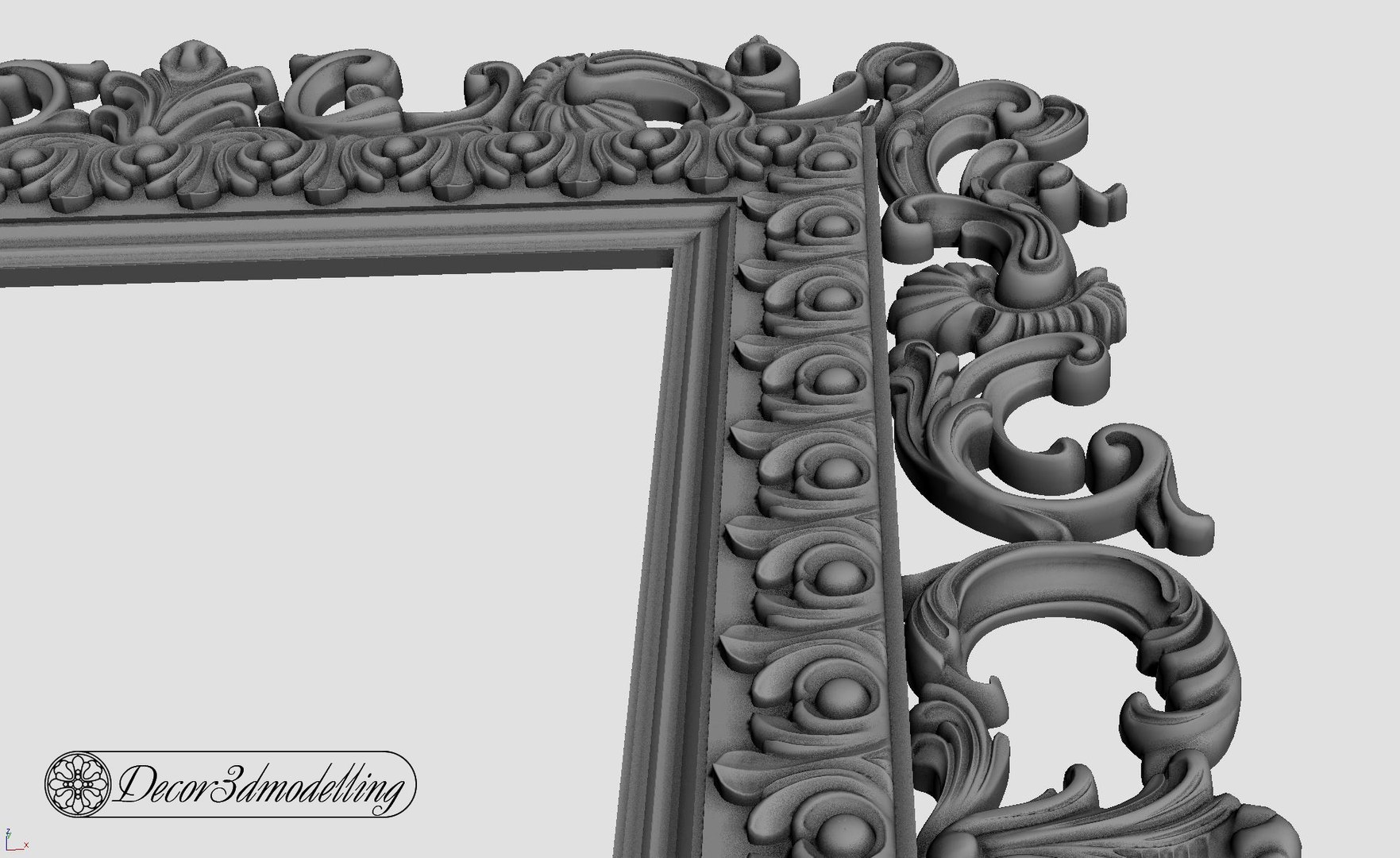 decorative frame 3d max