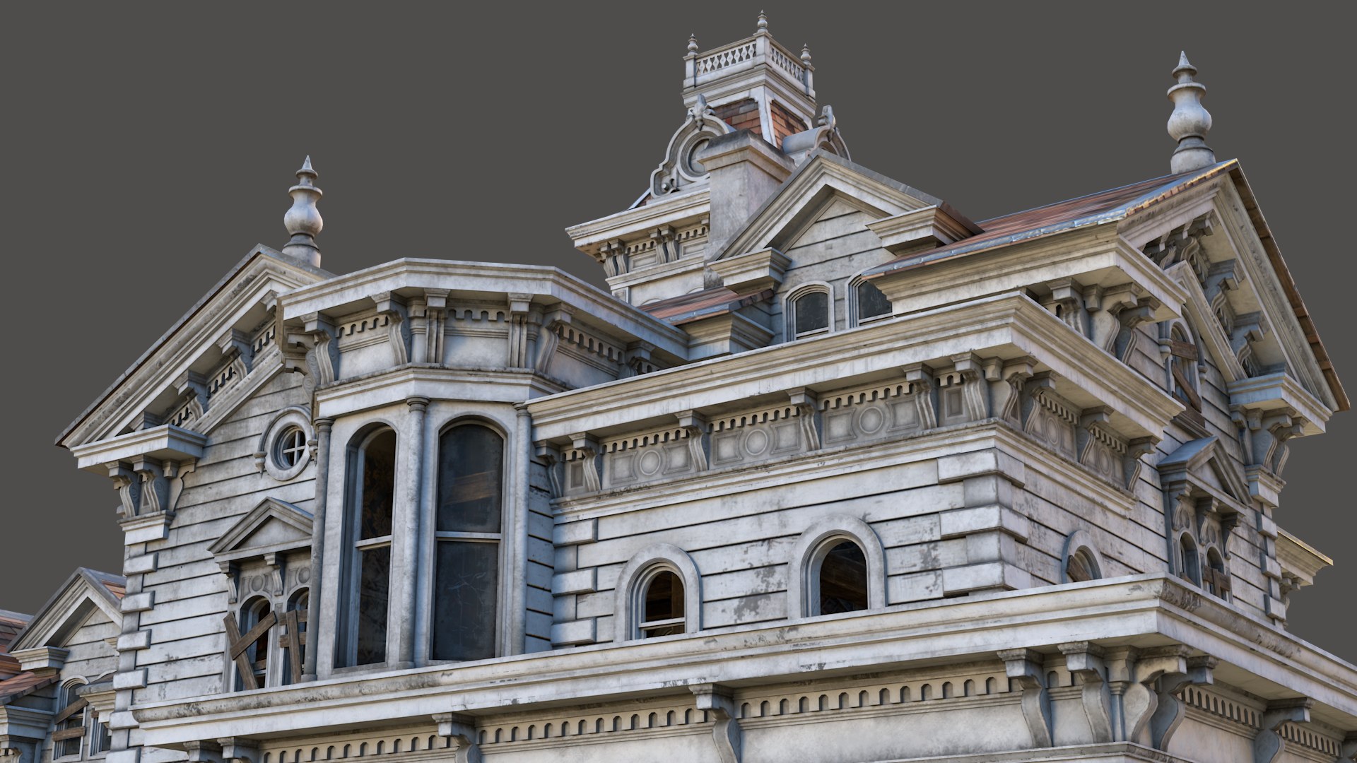 Old abandoned american house interior 3D model - TurboSquid 1444477