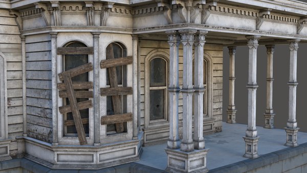 Old abandoned american house interior 3D model - TurboSquid 1444477