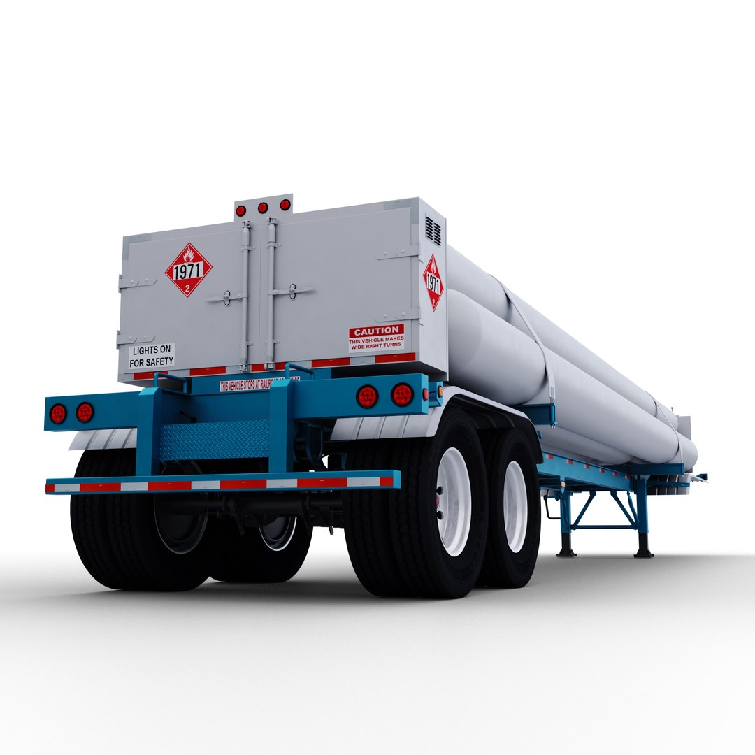 3D Tube Trailer - TurboSquid 1687521