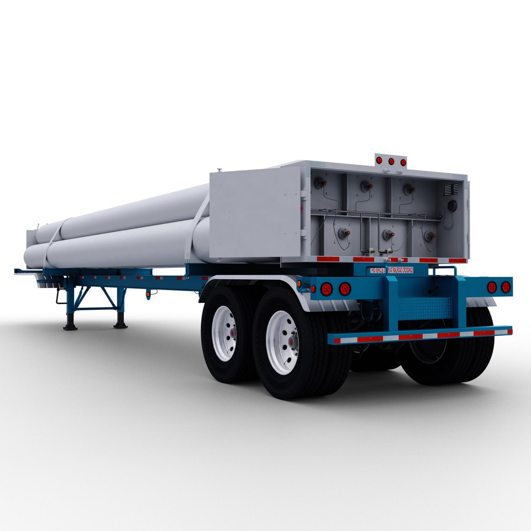 3D Tube Trailer - TurboSquid 1687521