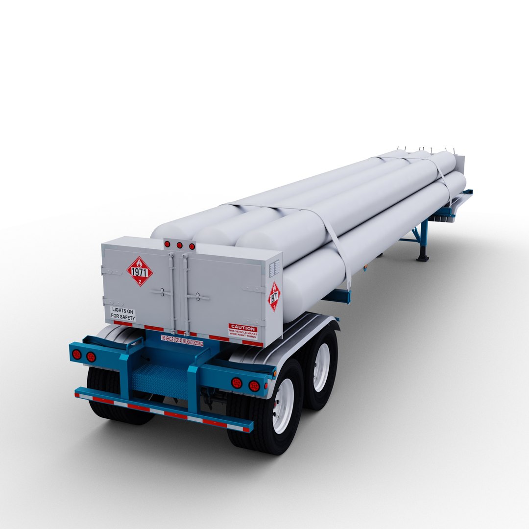 3D Tube Trailer - TurboSquid 1687521