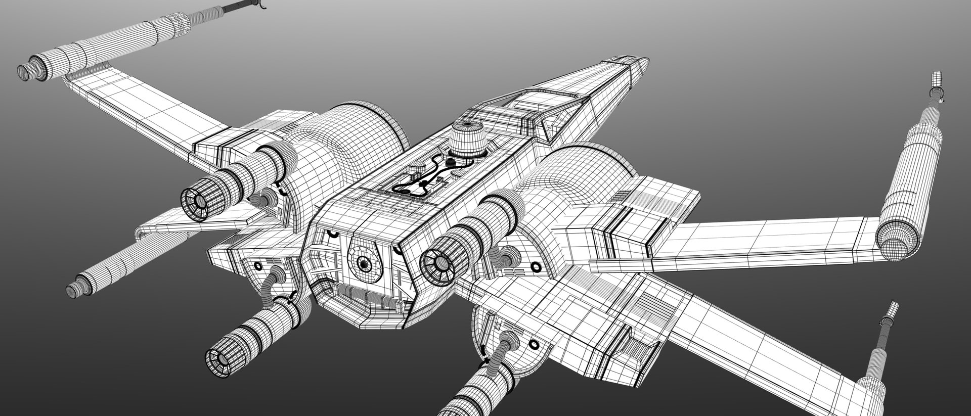 3D Star Wars Red T70 X Wing Starfighter And R5 Unit Rigged Model - TurboSquid 2349420