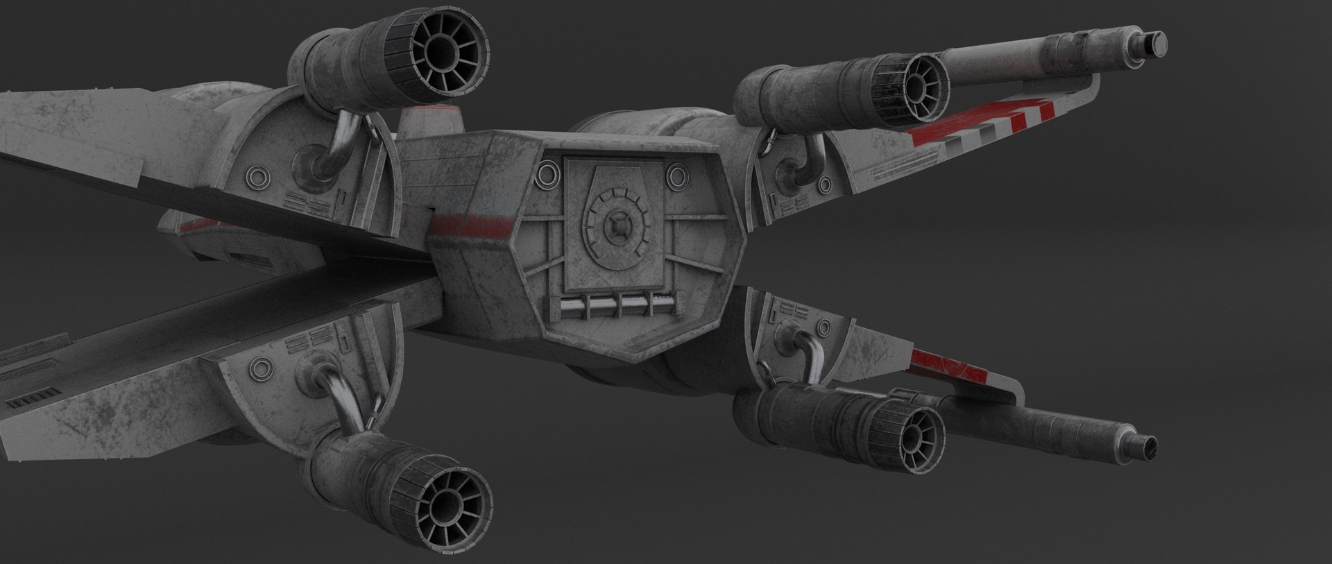 3D Star Wars Red T70 X Wing Starfighter And R5 Unit Rigged Model - TurboSquid 2349420