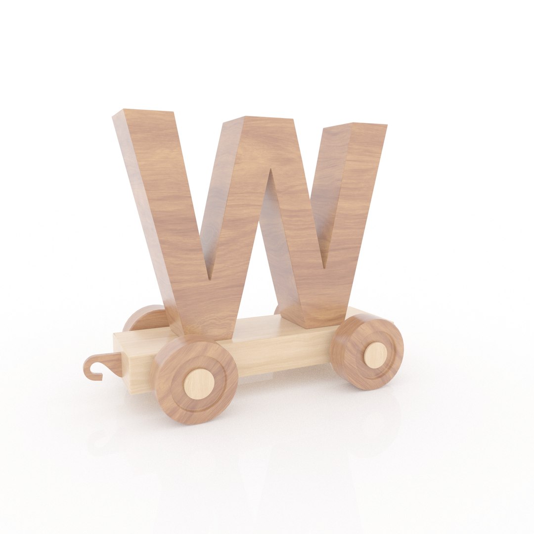 Letter W Car 3D Model - TurboSquid 1560192
