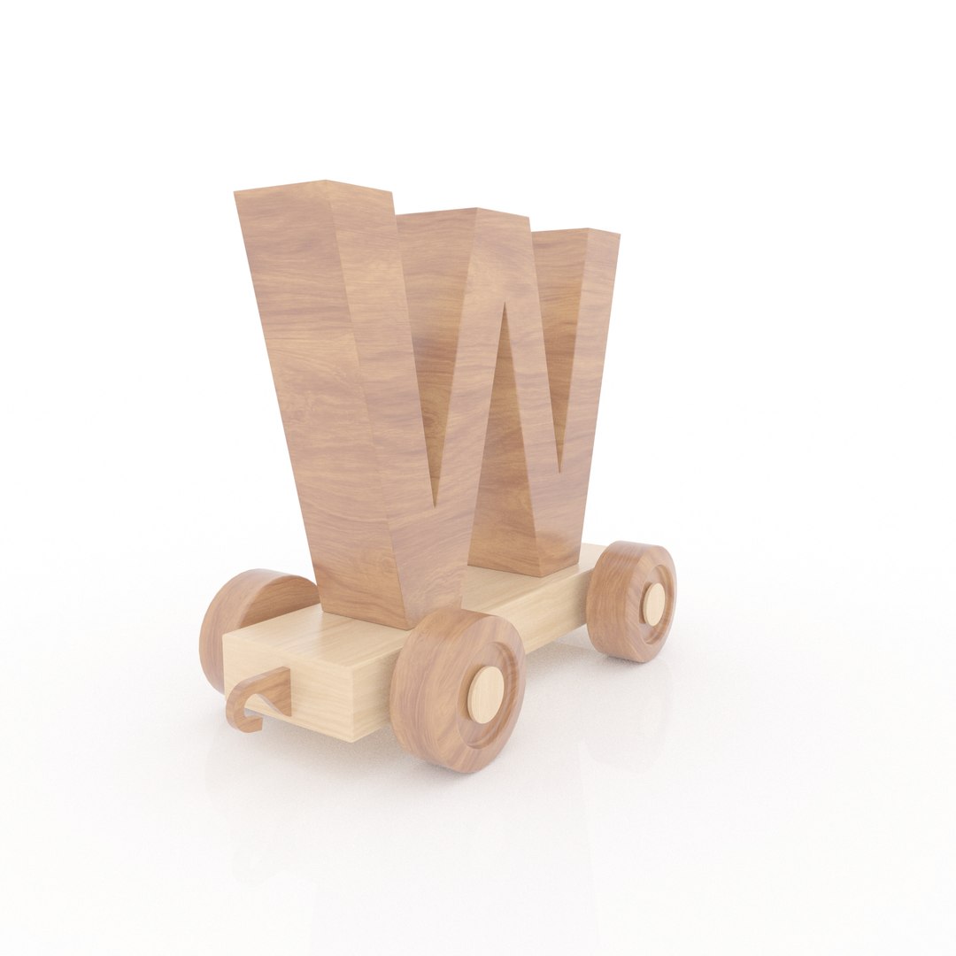 Letter W Car 3D Model - TurboSquid 1560192