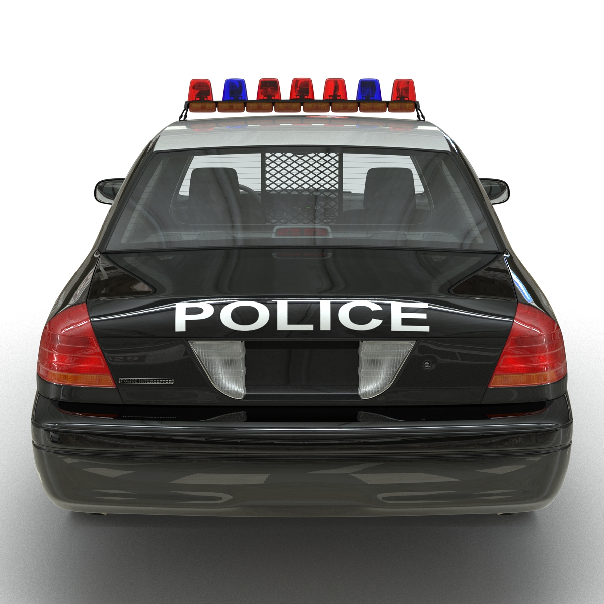 modelo 3d Ford Crown Victoria Police Car Interior Simple - TurboSquid ...