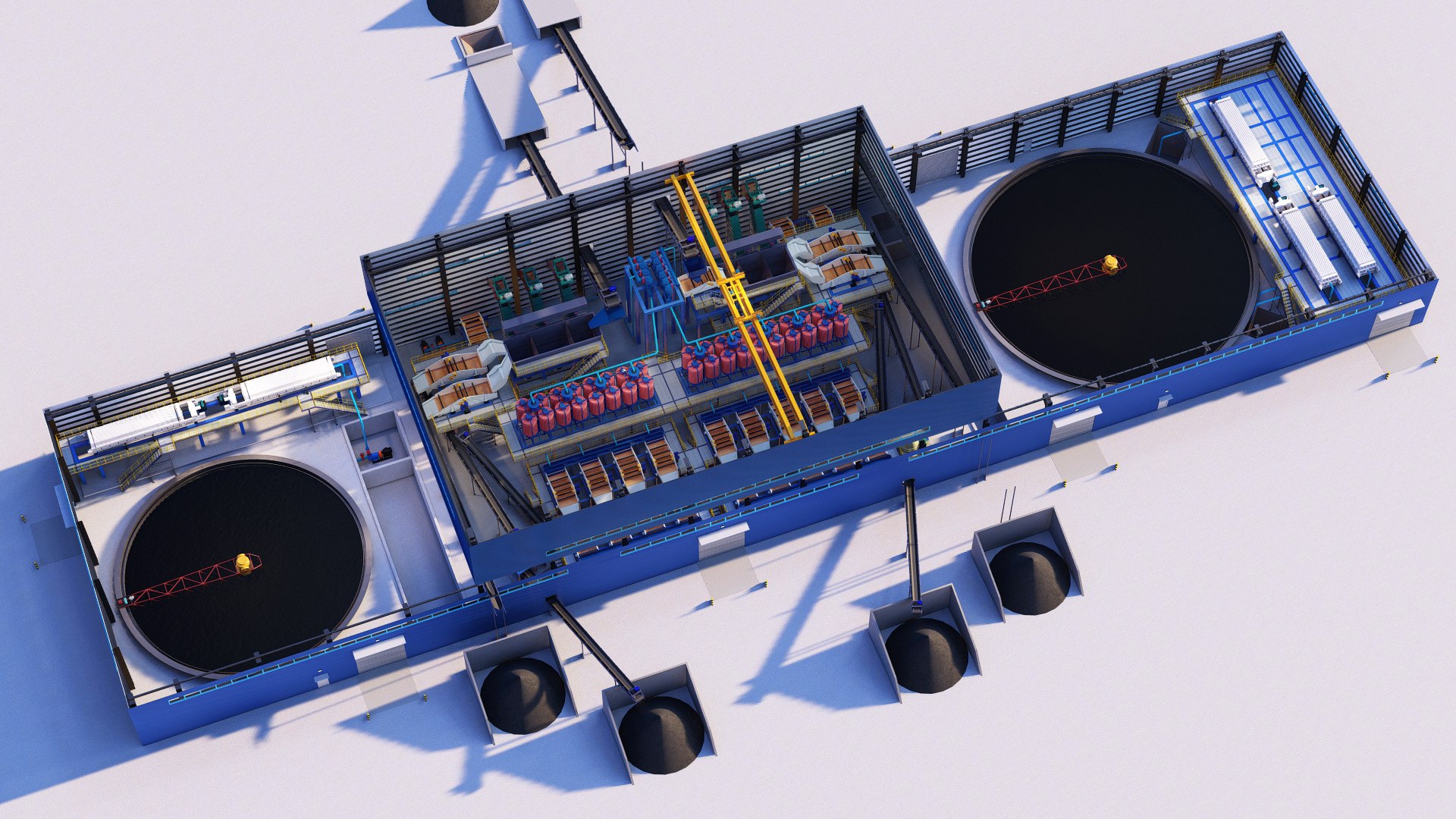 3D Mining Processing Plant - TurboSquid 2259252