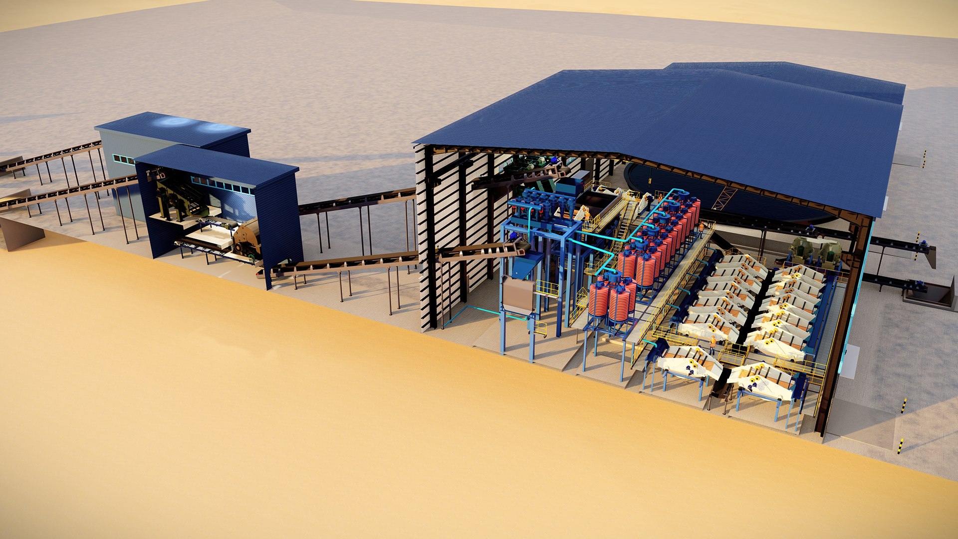 3D Mining Processing Plant - TurboSquid 2259252