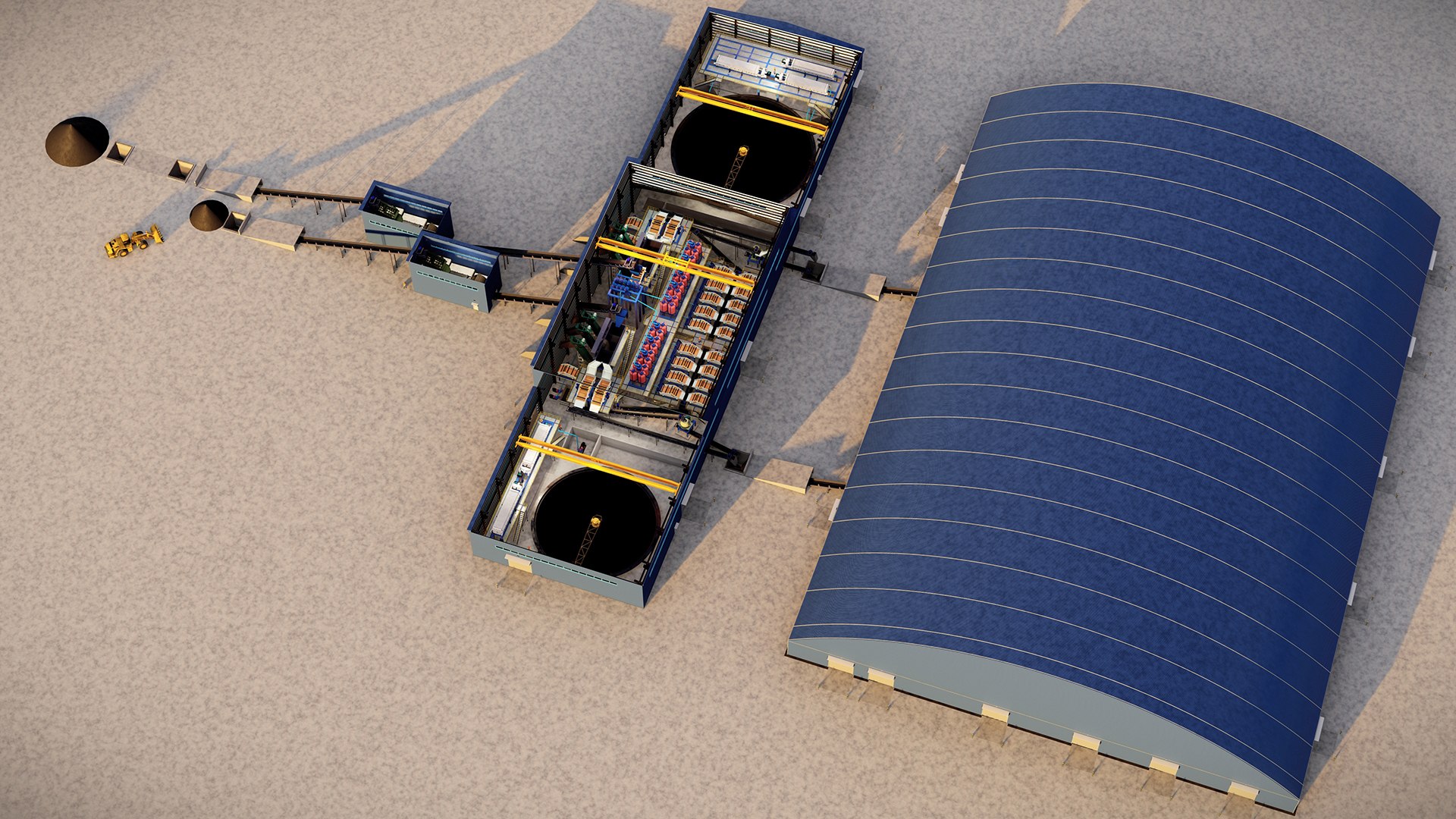 3D Mining Processing Plant - TurboSquid 2259252