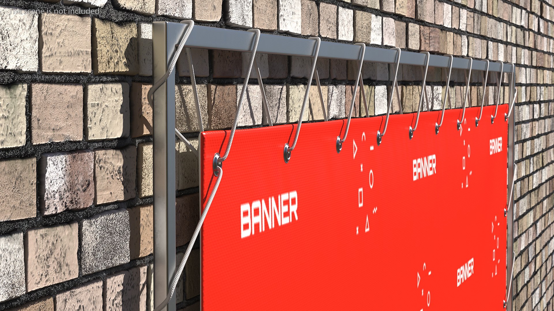 Outdoor Vinyl Banner With Eyelets 3m X 3m 3D - TurboSquid 1864952