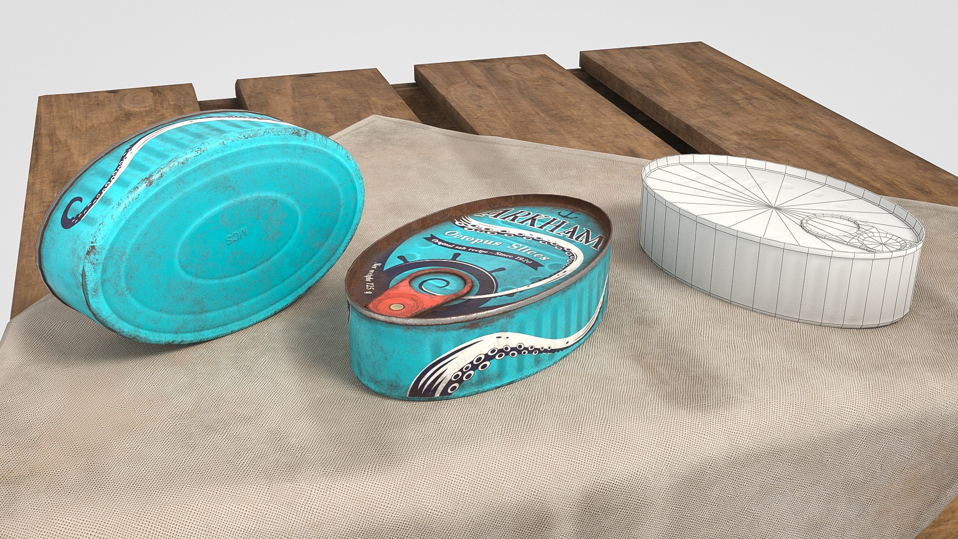 3D Low Poly Vintage Cans Model - TurboSquid 1991731