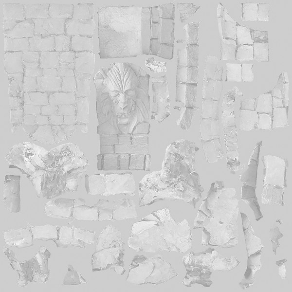 3D модель Львиный Каменный Трон - TurboSquid 2264346