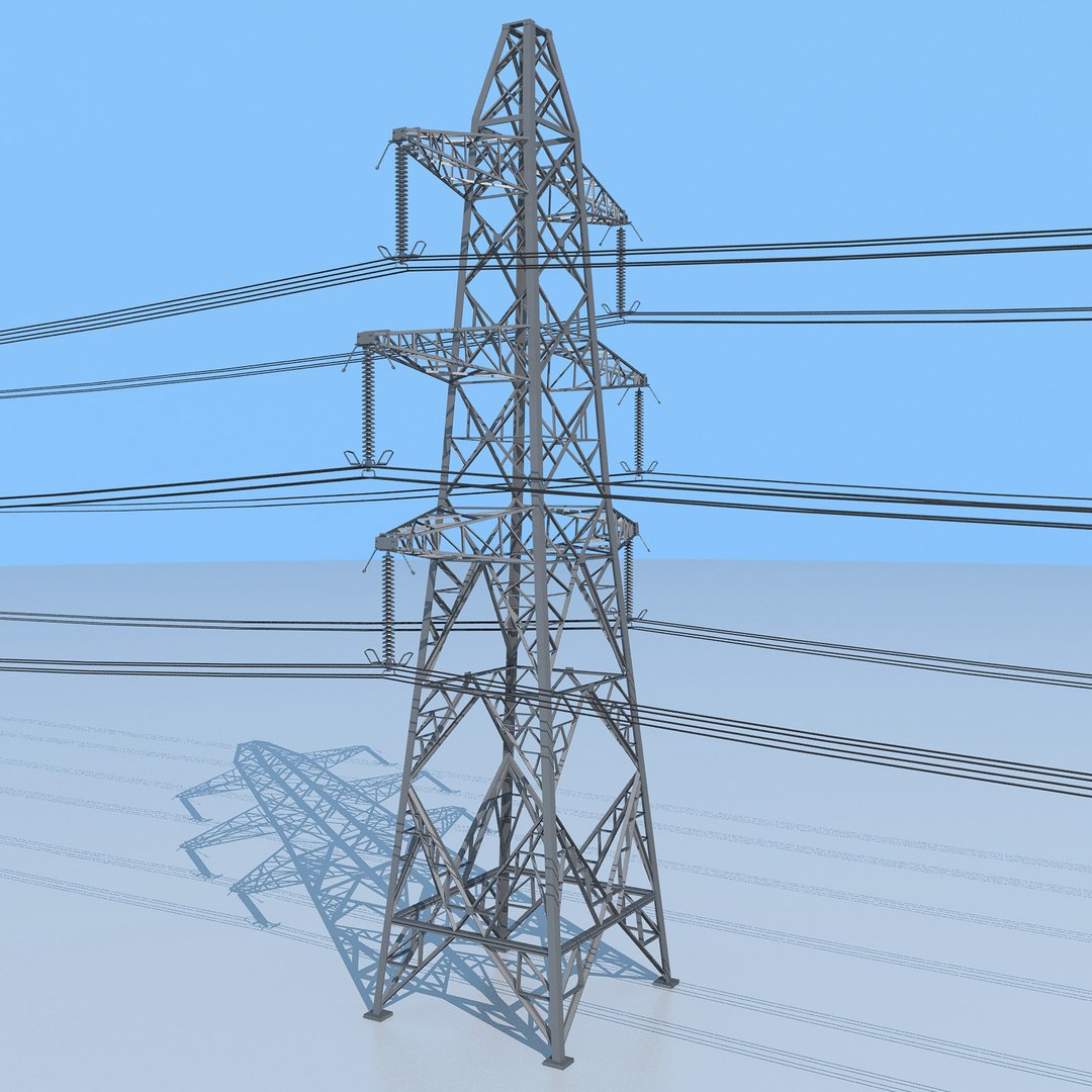 Electrical Transmission Tower 3D Model - TurboSquid 1261077