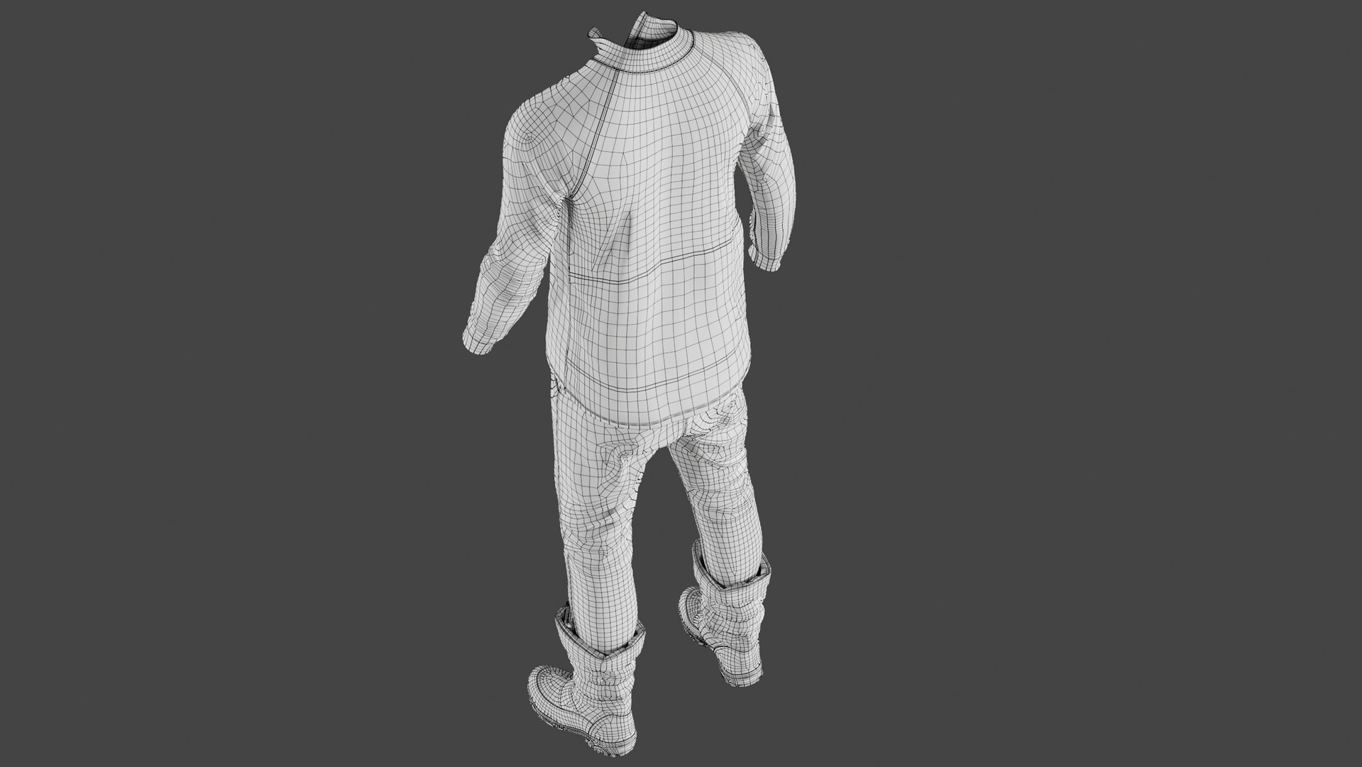 Mesh clothing - pants model - TurboSquid 1673031