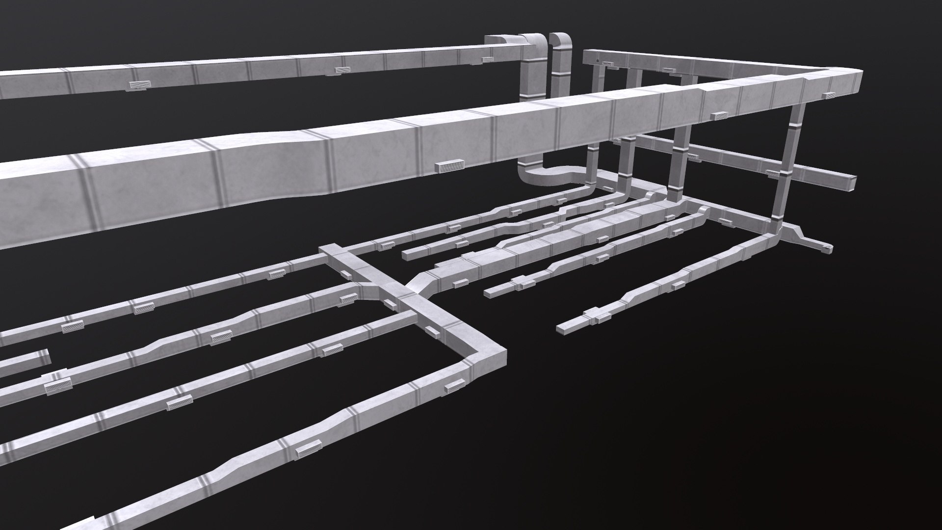 AC Duct Model - TurboSquid 2290771