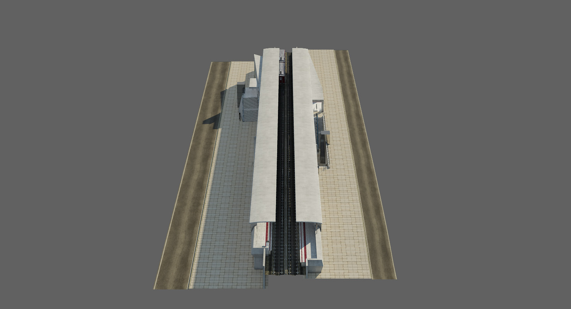 3D Train Station - TurboSquid 1238699