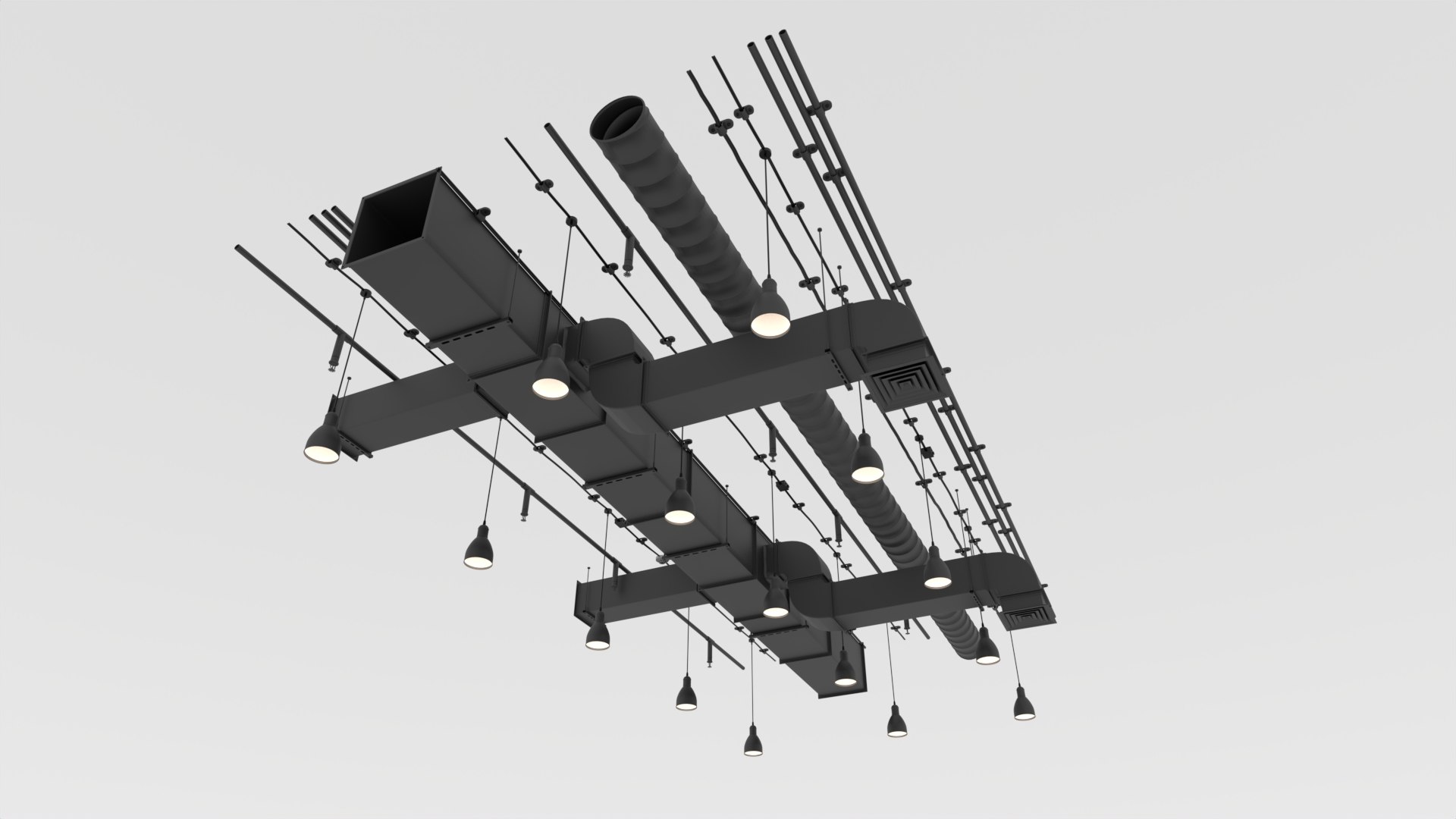 3D Model Ceiling Ventilation - TurboSquid 1998841