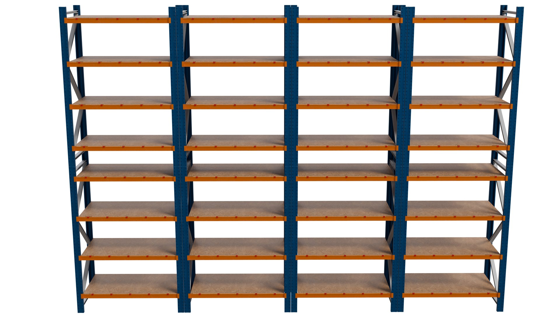 3D Detailed Full Warehouse Rack - TurboSquid 2394557