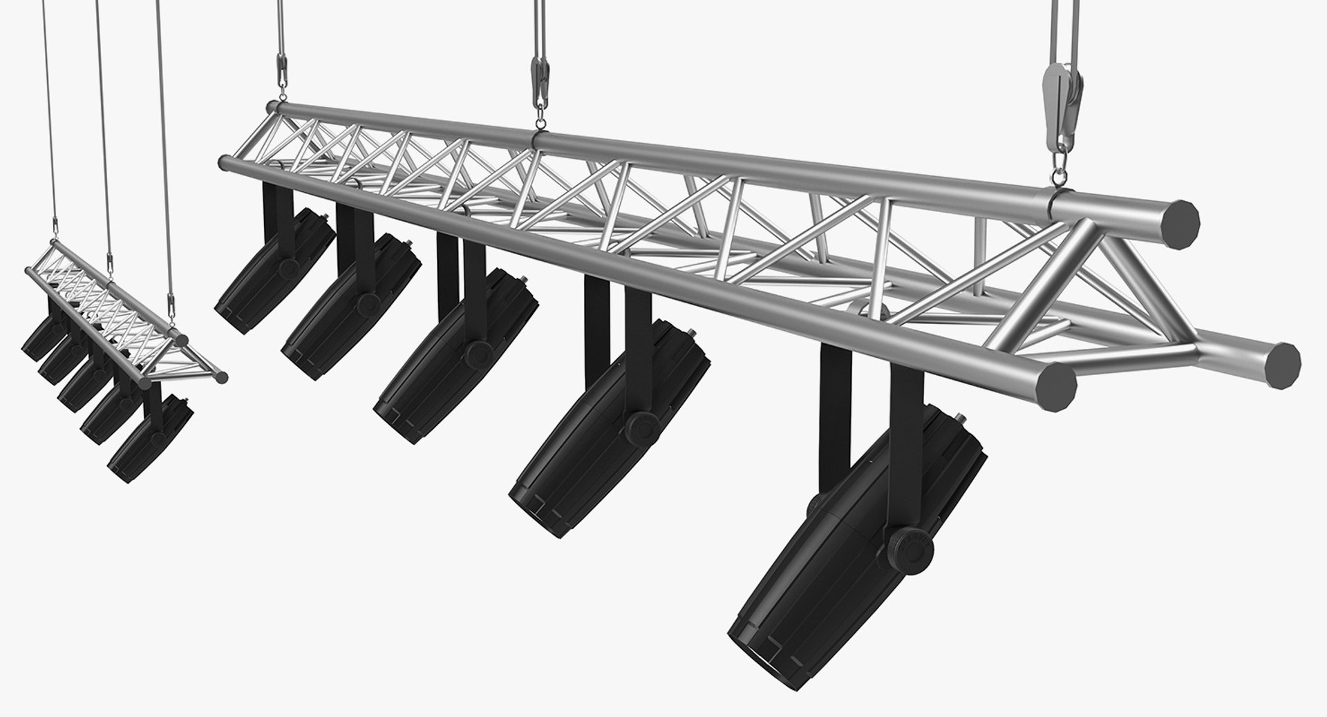 Roof mounted stage lights 3D - TurboSquid 1417914