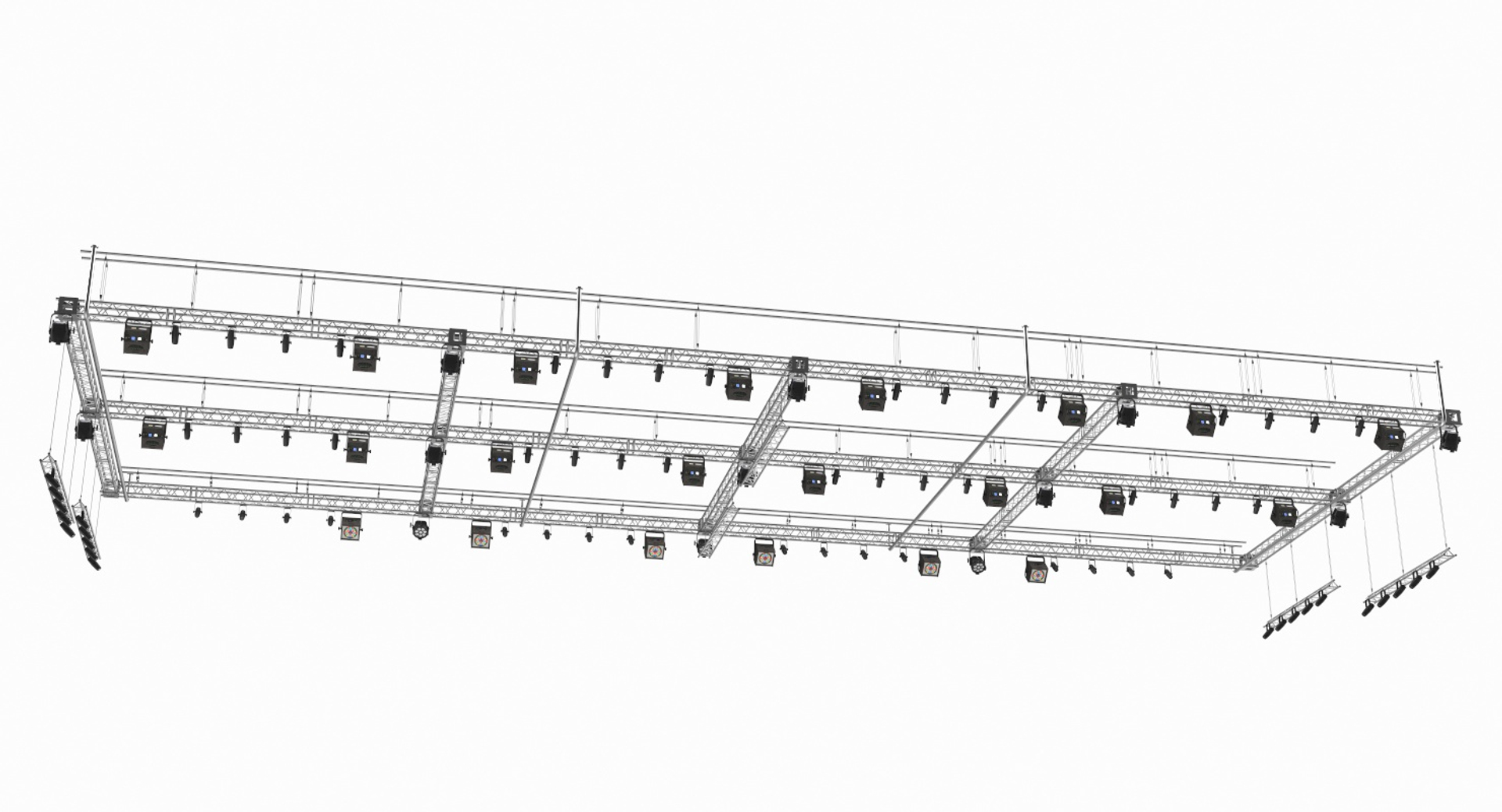 Roof Mounted Stage Lights 3D - TurboSquid 1417914