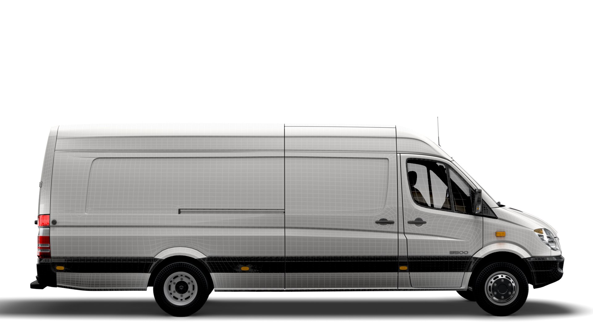 3D Mercedes Sprinter Van L4H2 2009 - TurboSquid 2041427
